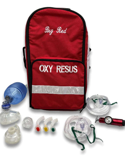 Fully Stocked Big Red Oxygen Bag – Royal Life Saving Shop